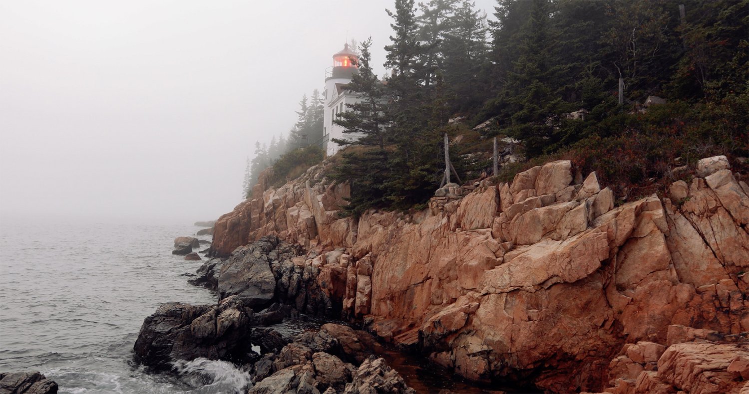 Acadia National Park Lighthouse 4k Royalty Free Stock Video