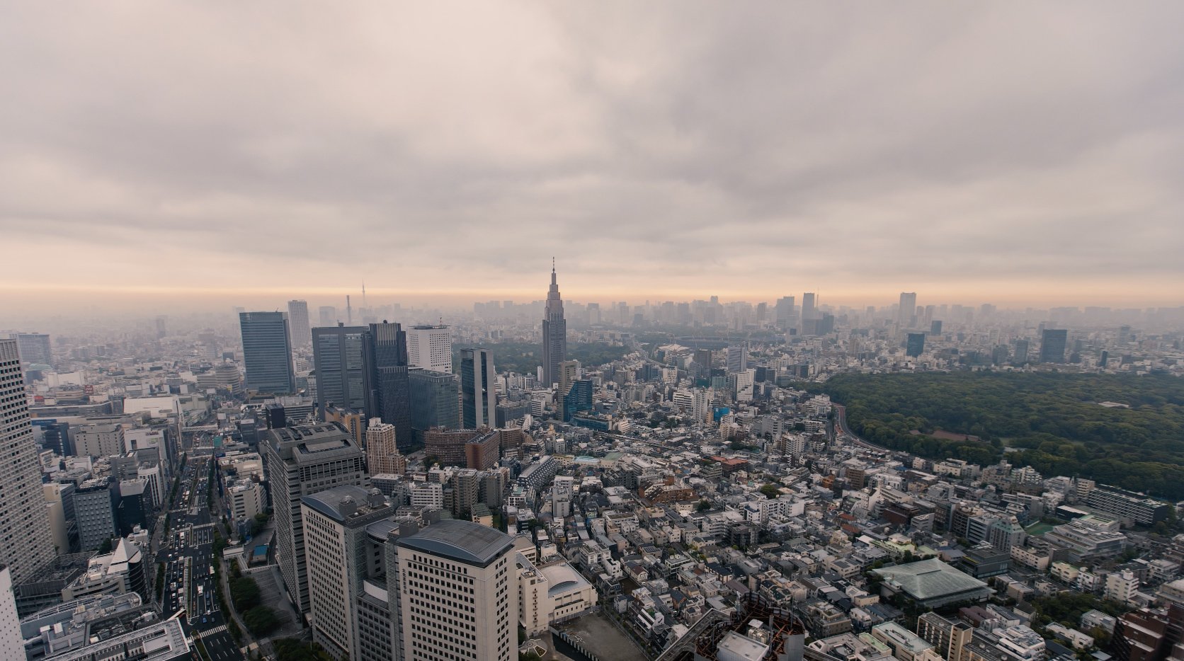 Ominous Clouds and Smog in Asia 4k Royalty Free Stock Video